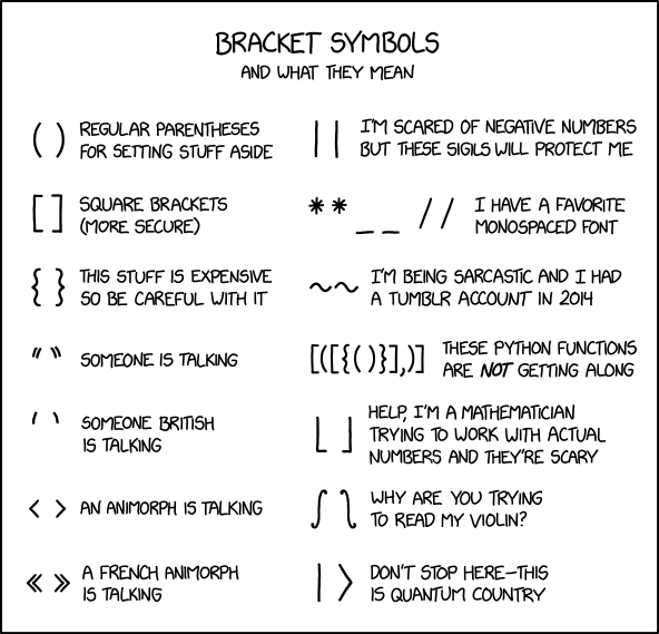 Xkcd Bracket Symbols Xkcd Bracket Symbols
